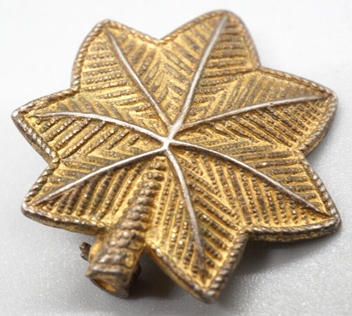 WWII Sterling Army Major Rank Shoulder Insignia Pin | eBay