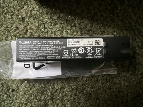 Original New Zebra DS8178 Barcode Scanner Battery (82-176890-01) | eBay