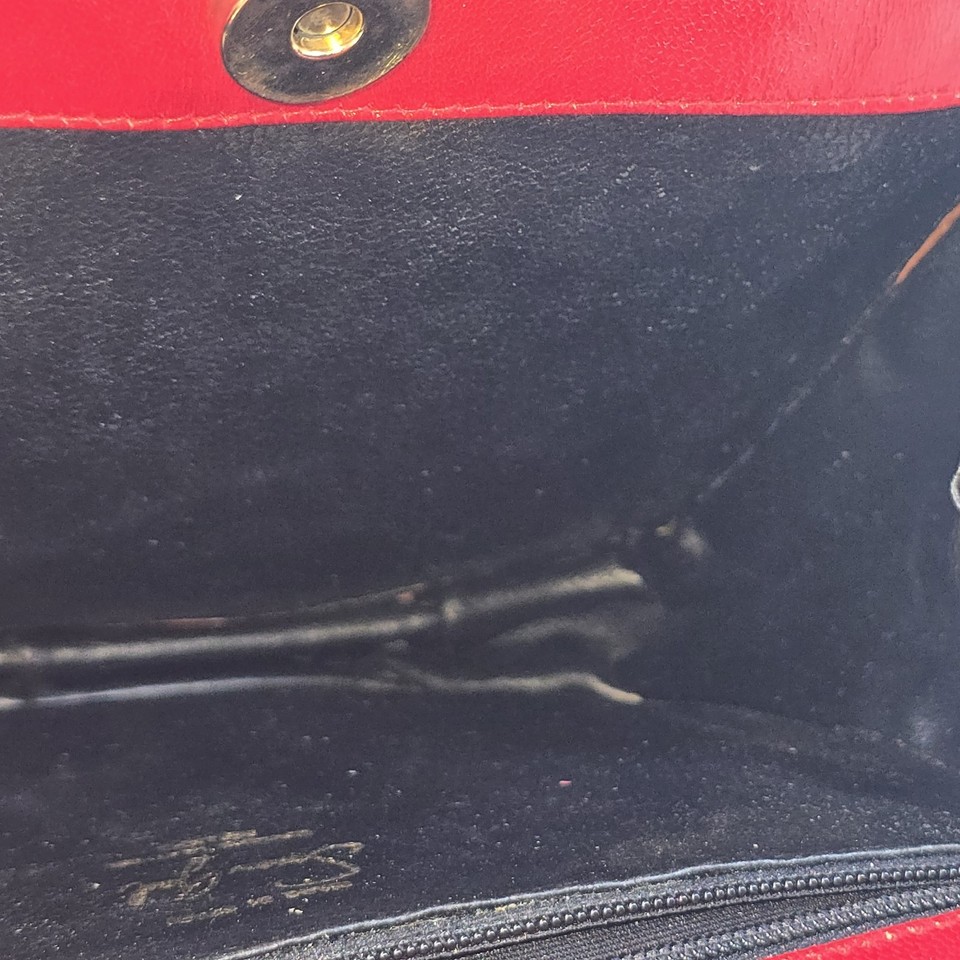 Susan Gail Genuine Vintage Spain Red Leather Crossbody Purse UNIQUE ...