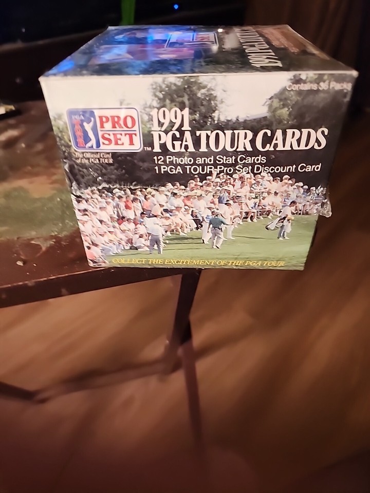 1991 Pro Set PGA Tour Cards Golf Box Sealed (36 Packs) John Daly Rookie ...