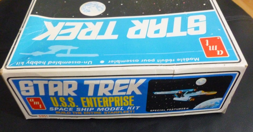 1968 Star Trek U.S.S. Enterprise Space Ship Model Kit AMT S951 - Unused ...
