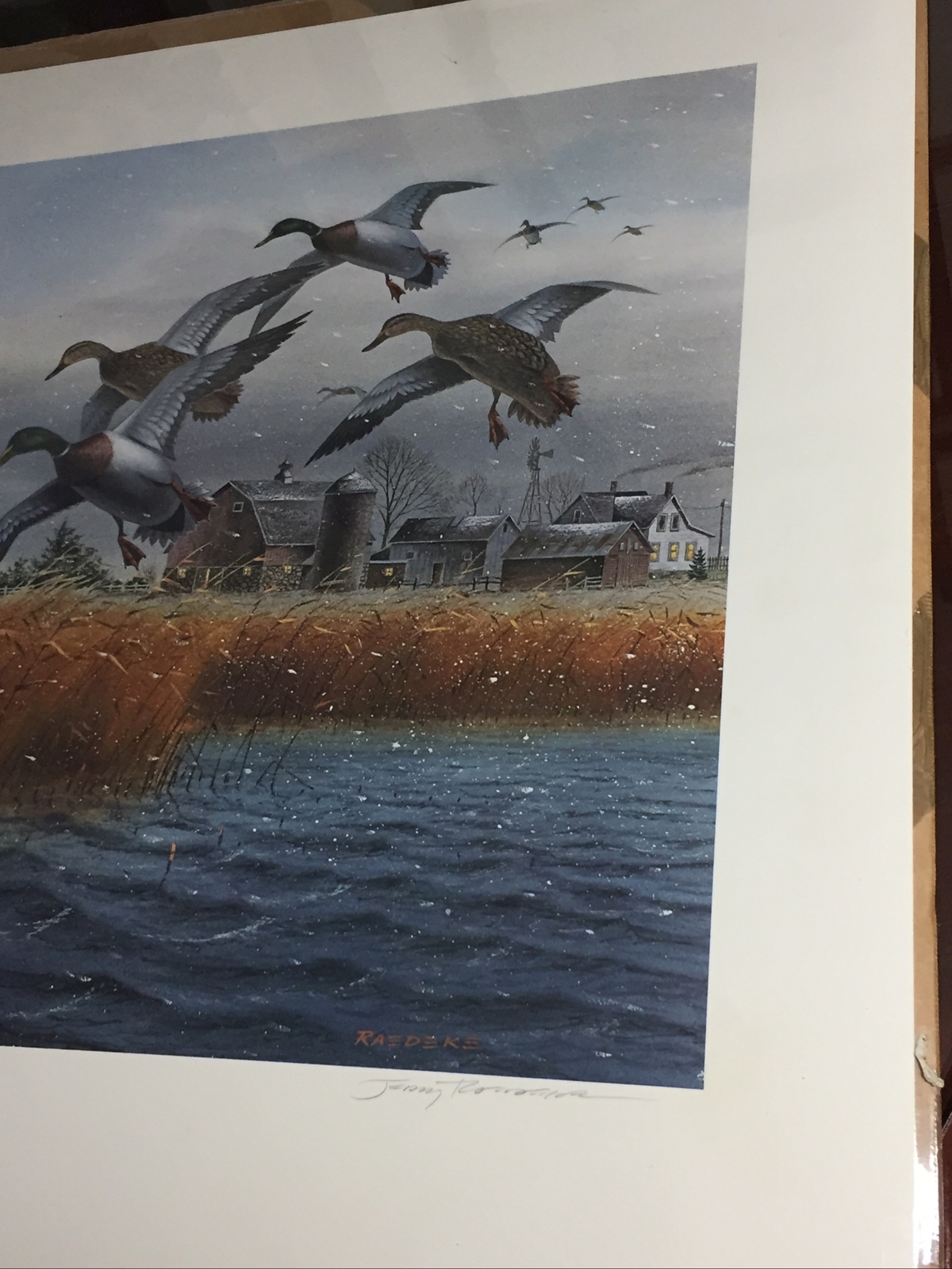 Jerry Raedeke, 1990 DU, , “Last Day”2275/3800;Not Mint,Unframed. Artist ...