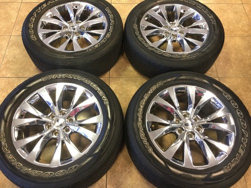 20" Ford F150 King Ranch OEM Factory Rims Wheels Tires PVD Chrome 10003 ...