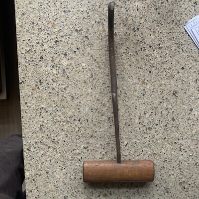 Vintage Oak Wood Handle Hay Hook Tool Rustic Barn Decor Man Cave ...