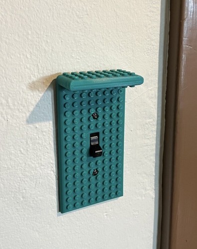 Lego Light Switch Plate With Mini Shelf. Made In The USA! | eBay