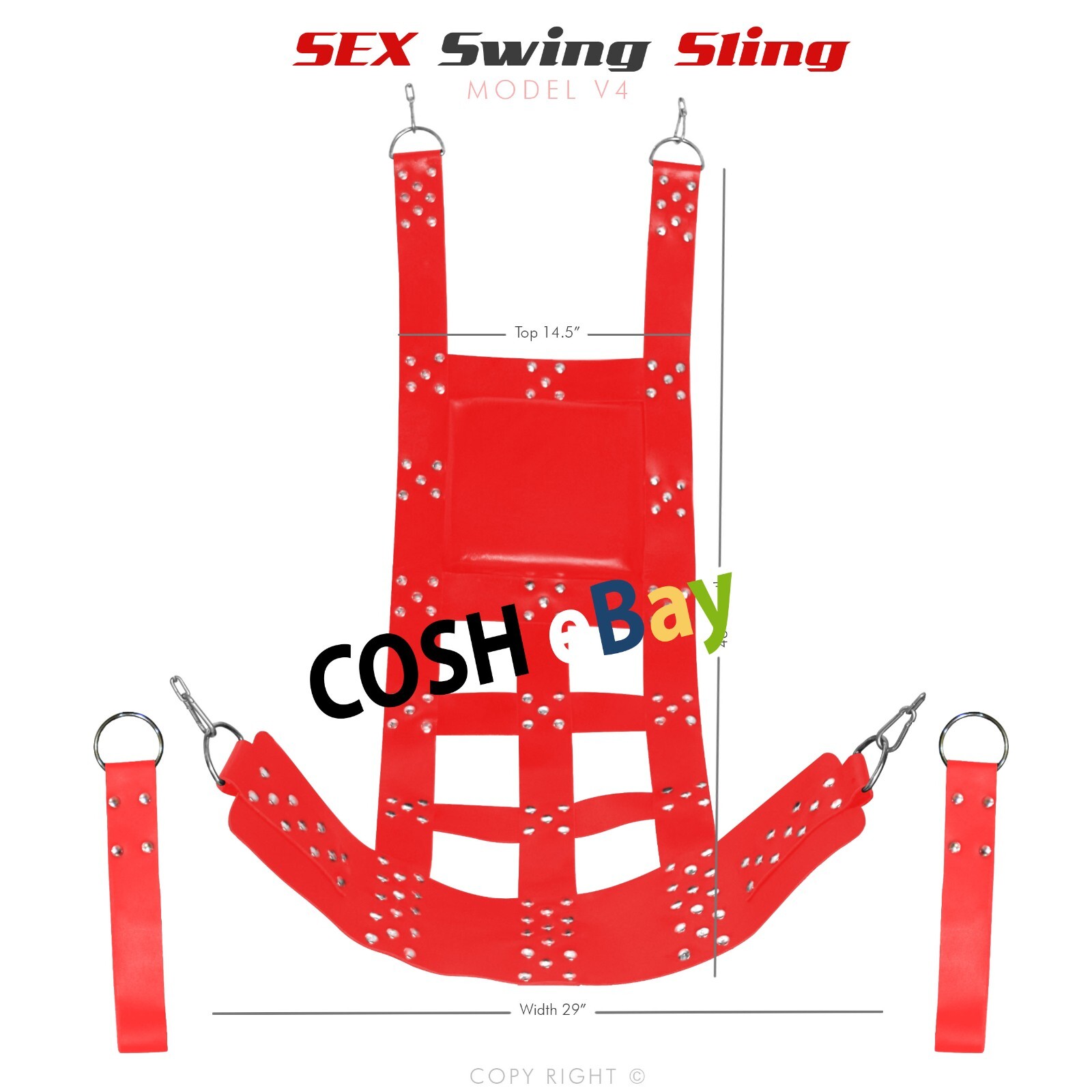 DELUXE SWING FETISH SLING LEATHER HANDMADE | Cosh | eBay