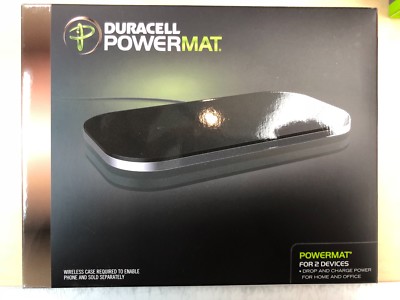 Wireless Charger Duracell Powermat for 2 Devices (PMA Compatible) Black ...