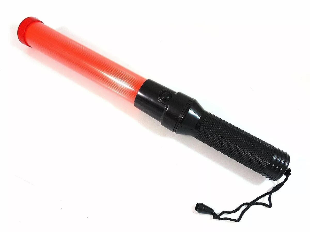 Traffic Safety Baton / Solid Red or Flashing / w batteries | eBay