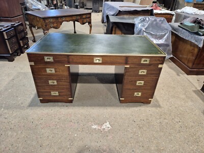 STUNNINGLY RESTORED LARGE MAHOGANY BEVAN FUNNELL REPRODUX MILITARY ...