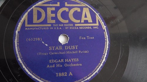 Edgar Hayes - 78rpm single 10-inch – Decca #1882 Star Dust | eBay