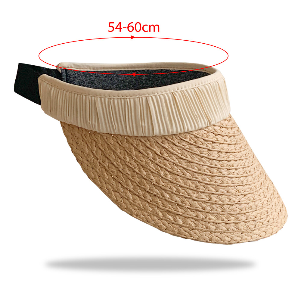 Large Eaves Women Sun Visor Hat Sun Protection Sunscreen Cap | eBay