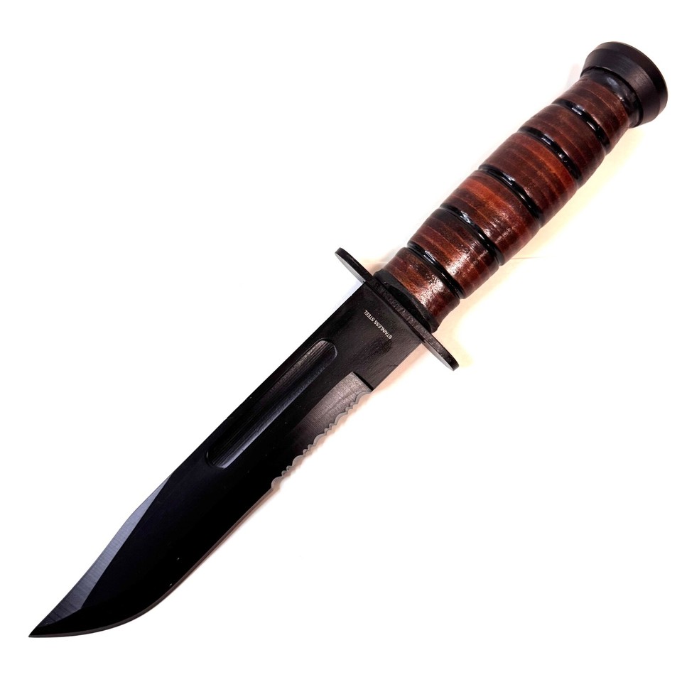 12” Hunting Knife/chef kitchen fruit knife leather handle | eBay