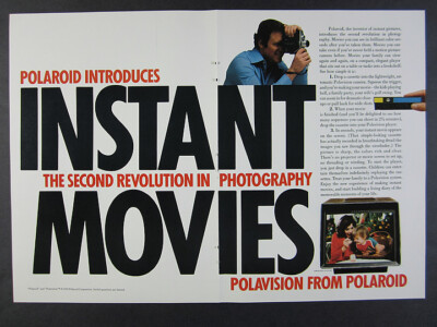 1978 Polaroid Polavision Instant Movies camera cassette player vintage ...