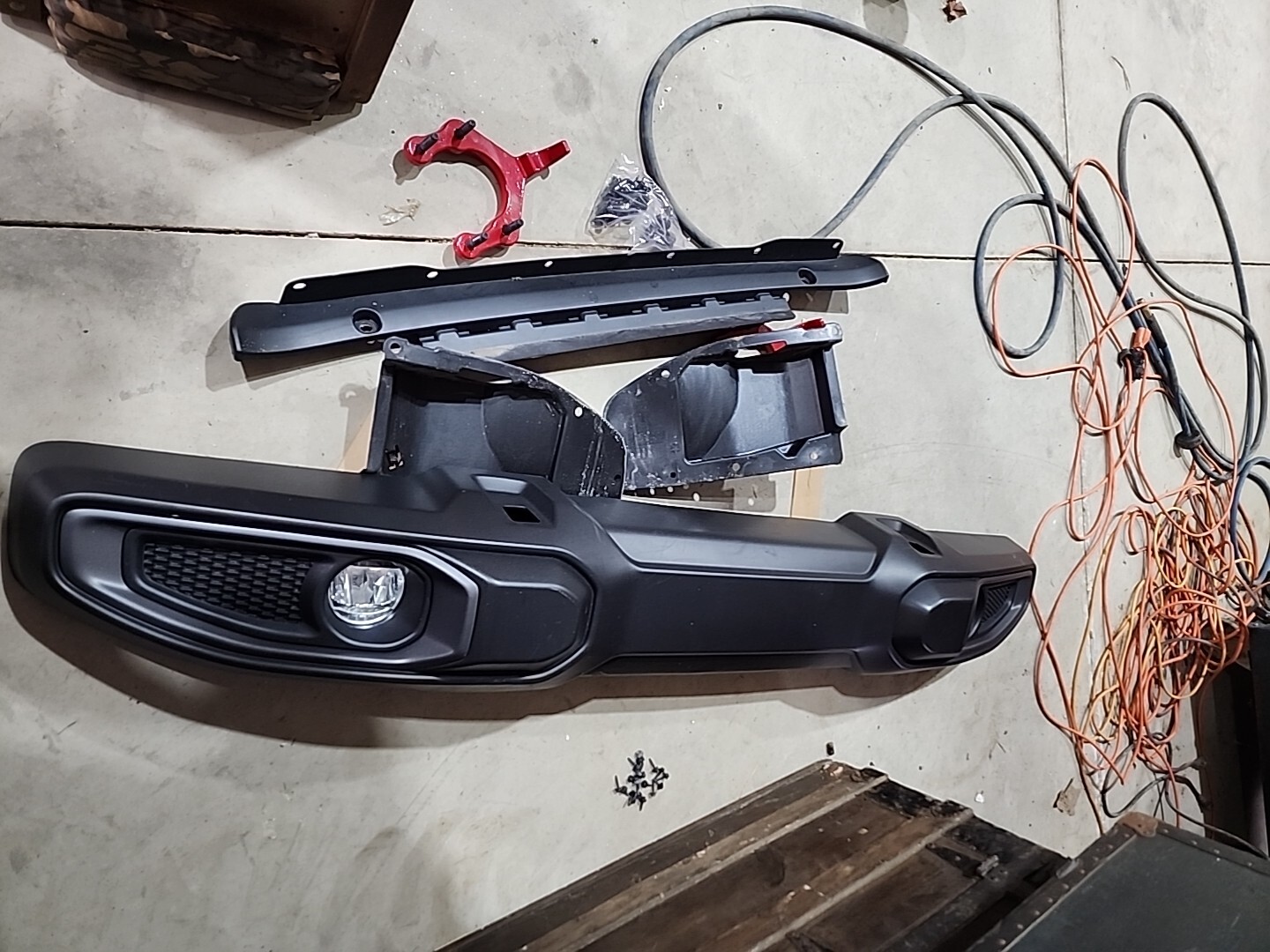 Mopar 82215121AH Three Piece Steel Front Bumper for sale online | eBay