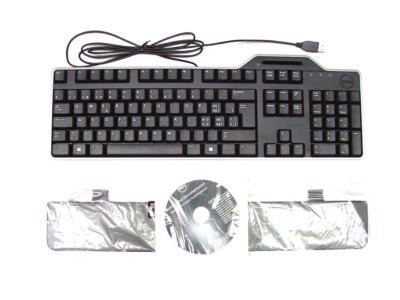 Genuine DELL USB KB813 Keyboard SWISS QWERTZ Layout with Smart Card ...