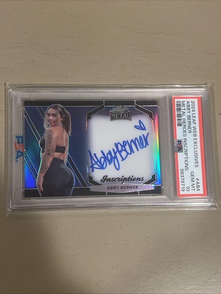2024 leaf web exclusive Abbey BERNER metal heroes inscriptions PSA 10 ...