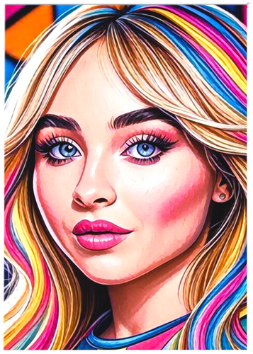 SABRINA CARPENTER * Custom ACEO * Novelty * MUSIC ARTIST * Art Card ...