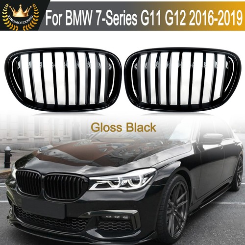 2016-2019 BMW 7-Series G11 G12 740i 750i Front Kidney Grille For Gloss ...