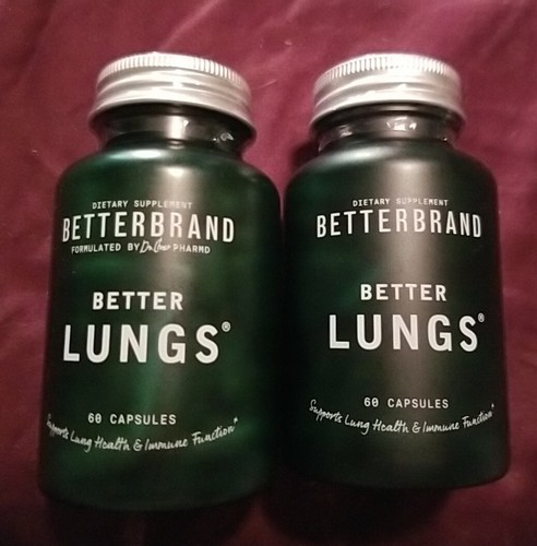 EXPIRED 2025 - 2 Bottles Betterbrand Better Lungs Daily Respiratory Health 60 | eBay