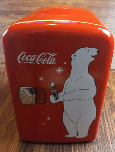 Coca Cola Coke Mini Fridge Koolatron KWC-4 Hot Cold Counter Top 6 Can ...