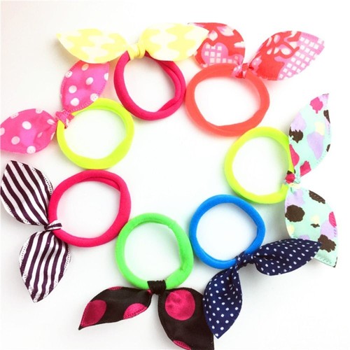 1/10PCS Headbands Bunny Ears Hair Ropes Hair Accessories Rubber Band ...