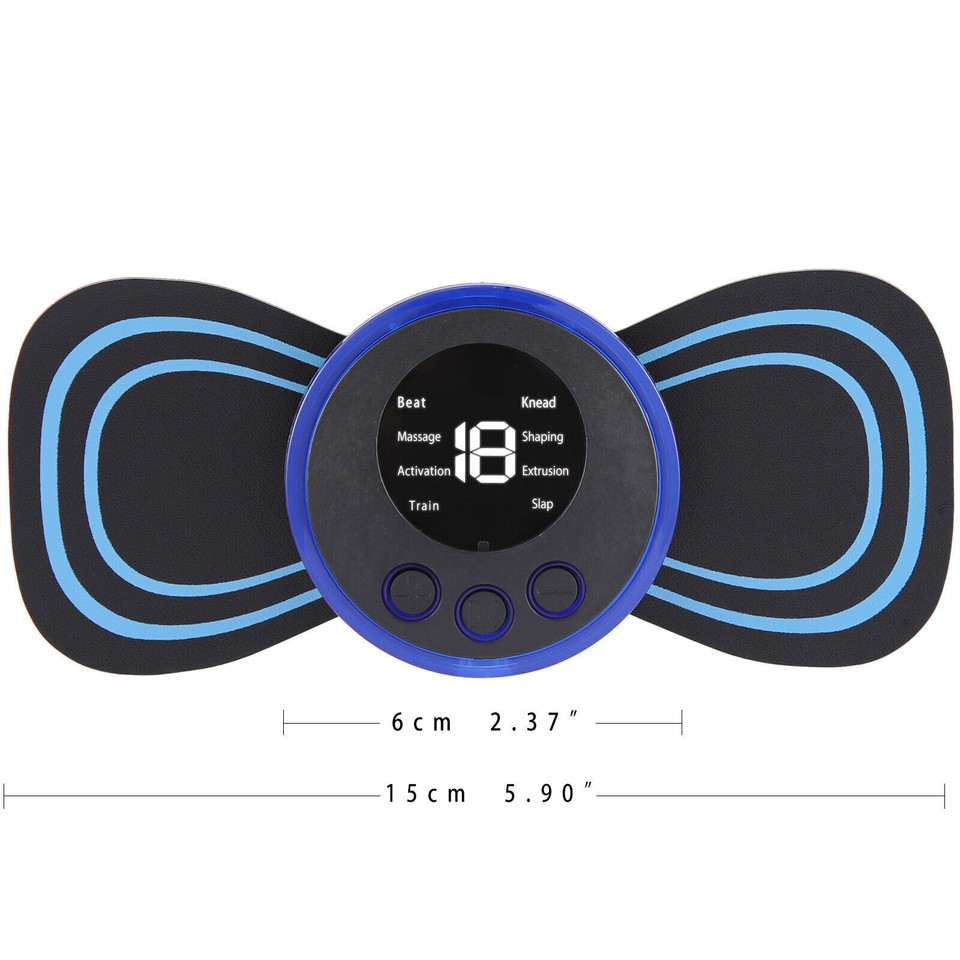 Electric Neck Massager Back Full Body Stimulator Pain Relief Device ...