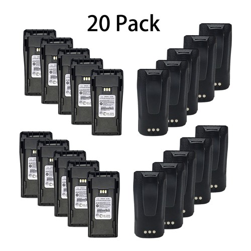 20Pack Battery for Motorola NNTN4497 NNTN4970AR CP150 CP180 CP200D ...