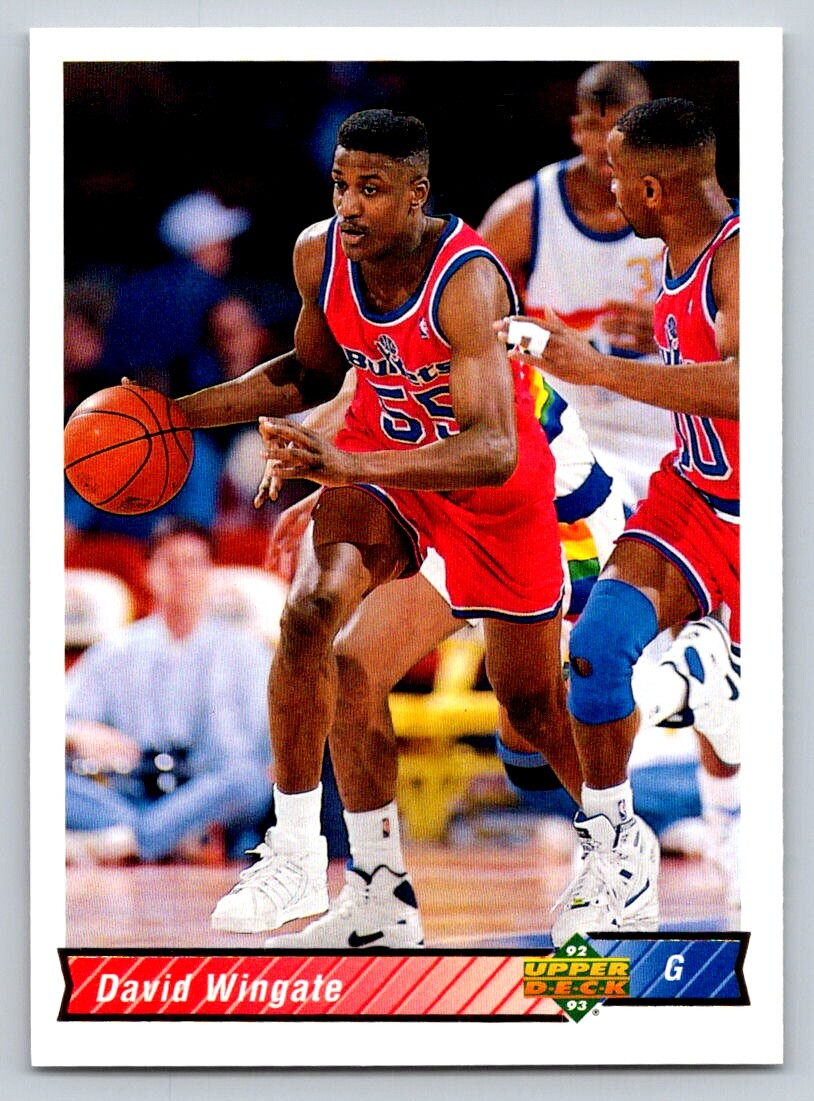 #303 David Wingate Washington Bullets sports Upper Deck 1992 | eBay