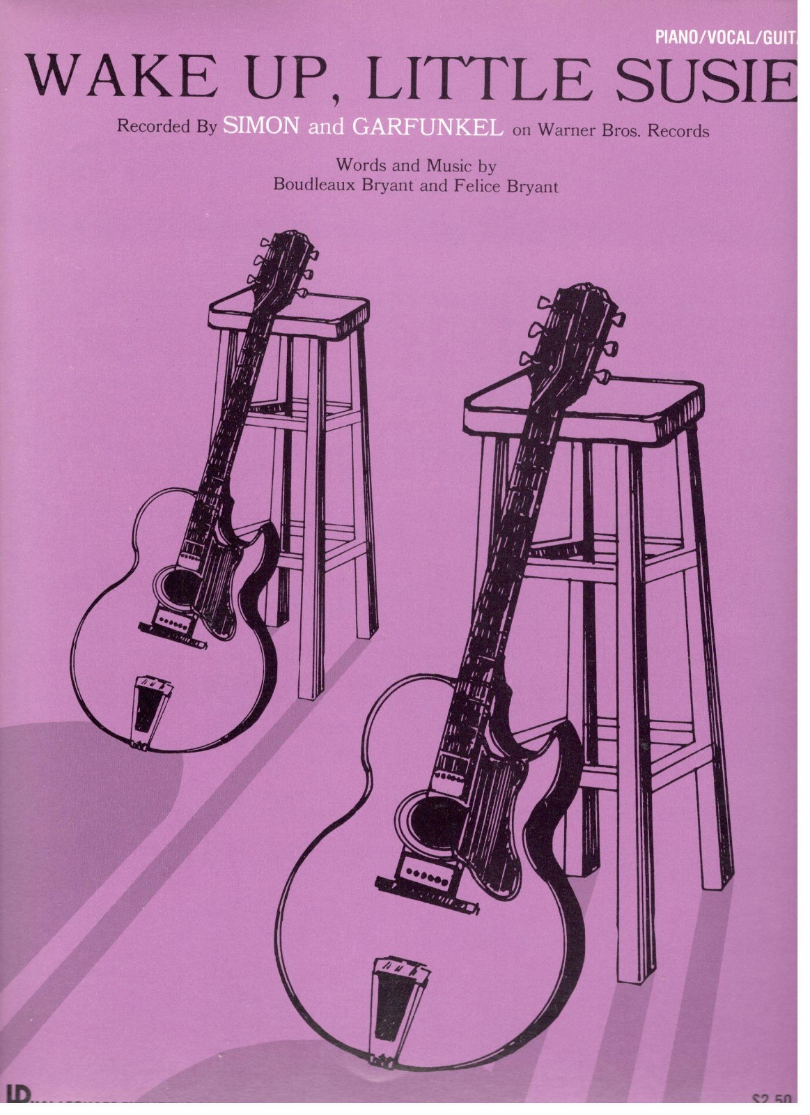 SIMON "WAKE UP, LITTLE SUSIE" SHEET MUSIC-PIANO/VOCAL/GUITAR-BRAND NEW ...