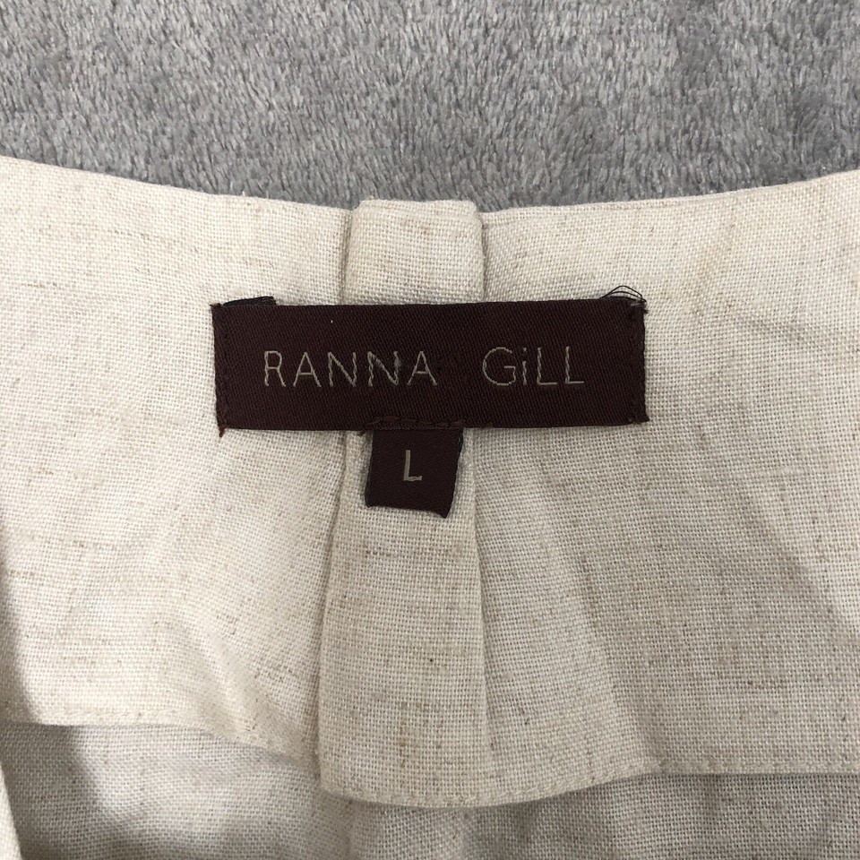 Anthropologie Ranna Gill Lagenlook Linen Ice Memory Swing Dress Beige ...