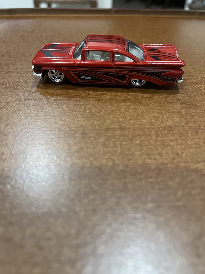 HOT WHEELS 1959 CHEVY IMPALA FACTORY PROTOTYPE RUN DARK RED/BLACK ...