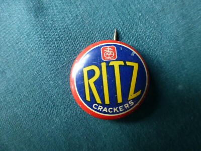 Vintage National Biscuit Company Ritz Crackers Pin Back Button | eBay