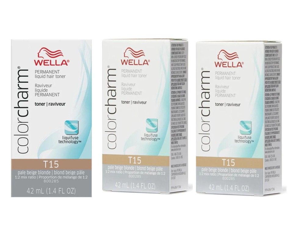 Wella Color Charm Liquid Hair Toner [T15] 42 ML /1.4 oz - CHOOSE Your ...