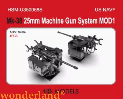 HS-MODEL U350058S 1/350 US NAVY Mk-38 25mm Machine Gun System MOD2 | eBay