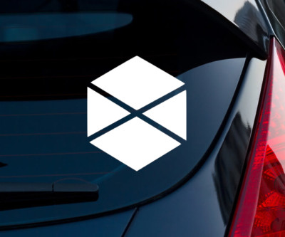 Destiny Titan Logo Indoor Outdoor Matte White Vinyl Decal 5.6"x4.8" | eBay