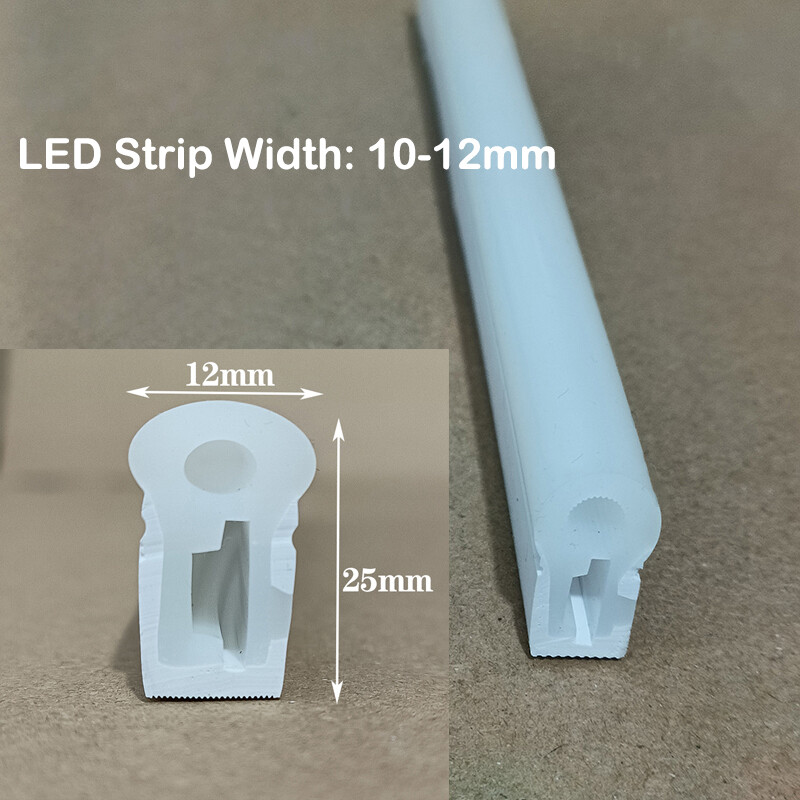 Silicone LED Channel System Cuttable Flexible Bendable DIY For LED ...