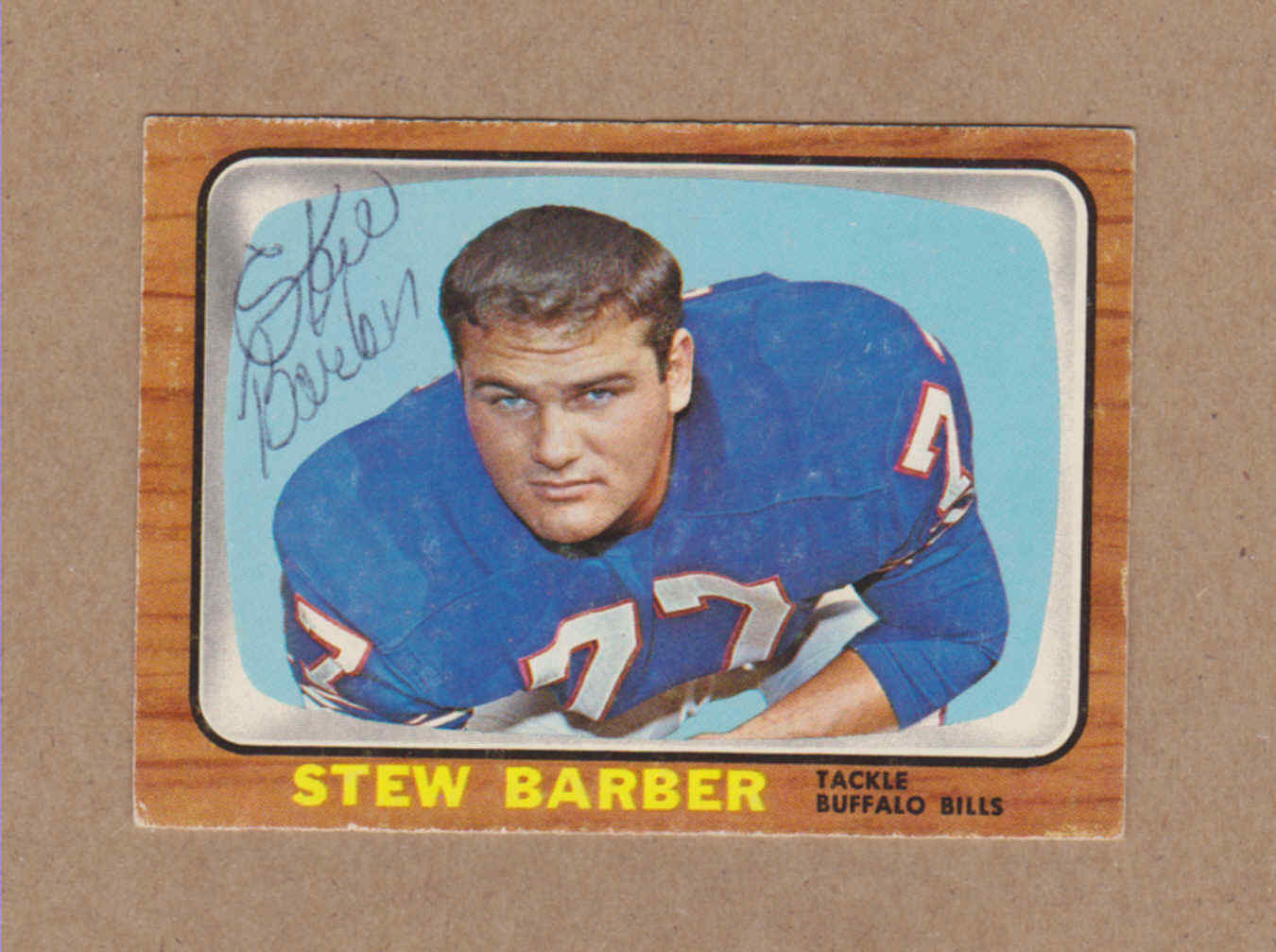 Stew Barber (Dec) signed 1966 Topps card #16-Buffalo Bills | eBay