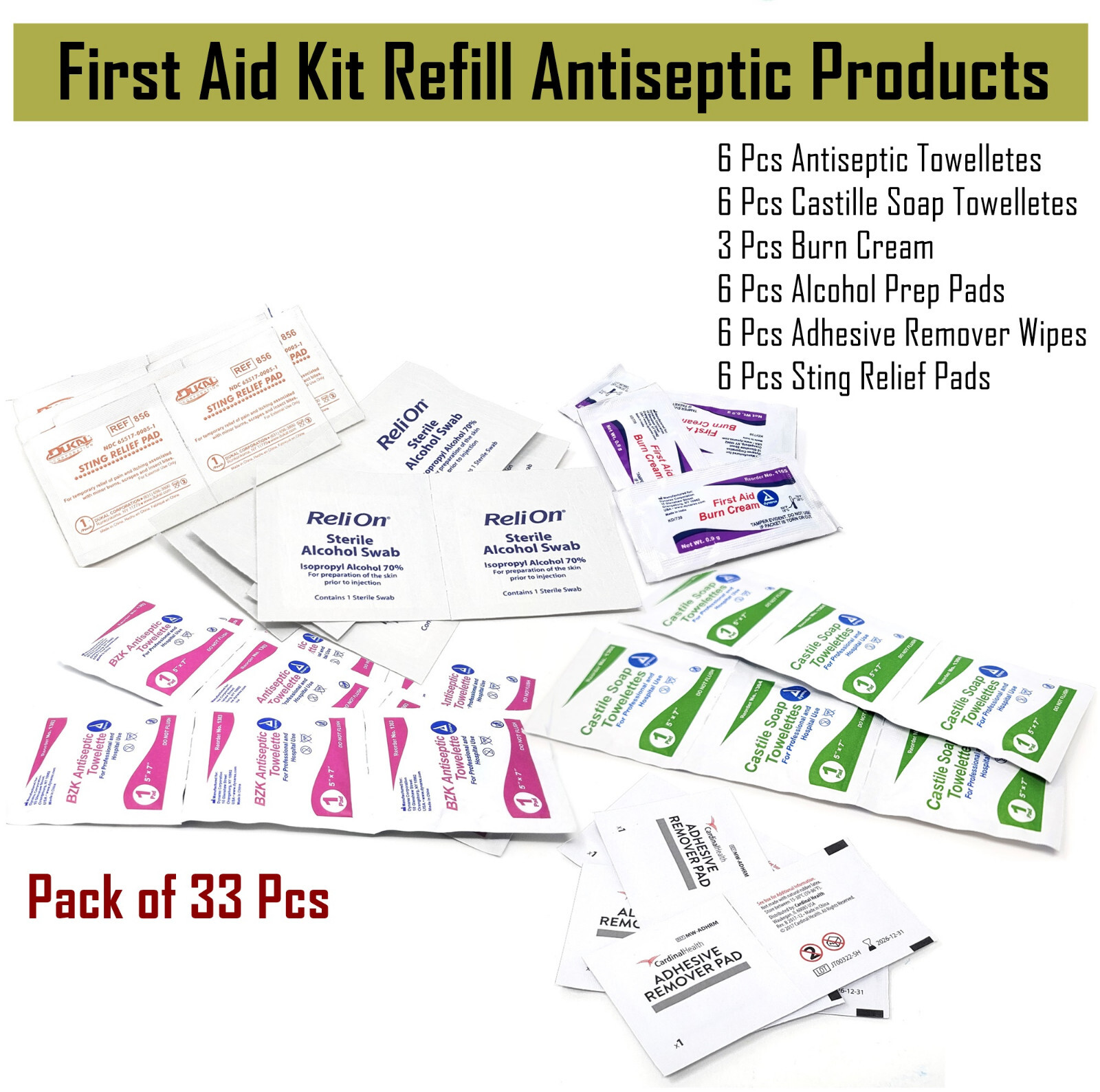 First Aid Kit Refill Antiseptic Products | eBay