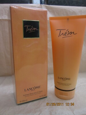 TRESOR by LANCOME 6.7 FL oz / 200 ML Gentle Body Exfoliator In Sealed ...