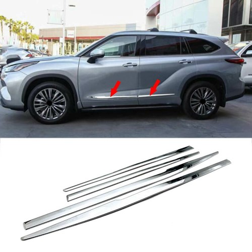 2020-2024 For Toyota Highlander Chrome Body Door Side Molding Trim ...