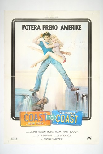 COAST TO COAST exYU movie poster 1980 DYAN CANNON, ROBERT BLAKE, JOSEPH ...