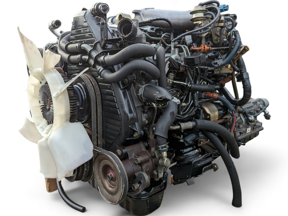 Toyota Crown LXS11 2.4L Turbo Diesel Engine Trans JDM 2LTE 453730 Ships ...