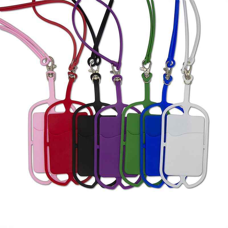 Phone Harness with Clip Silicone Phone Lanyard Necklace with ID and ...
