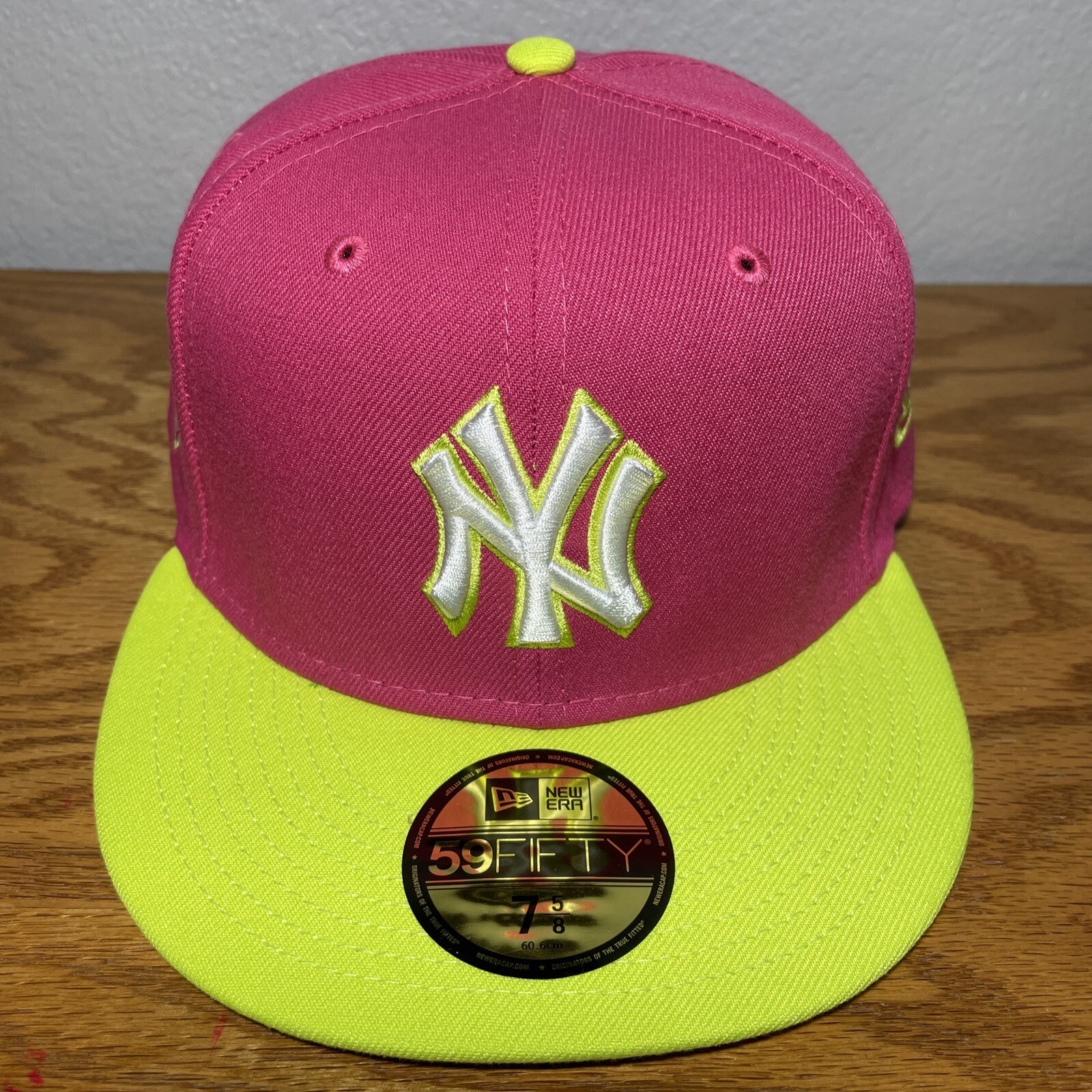 NEW YORK YANKEES NEW ERA 59FIFTY - 7 5/8 FITTED HAT CAP BRAND NEW WITH ...