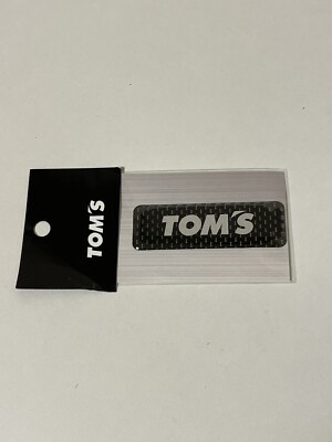 TOYOTA TOMS dry carbon emblem Logo sticker 08233-TSP09 Decal | eBay