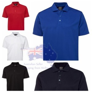 Mens Podium Poly Polo Shirt Team Wear Sports Club Quick Dry Cool ...