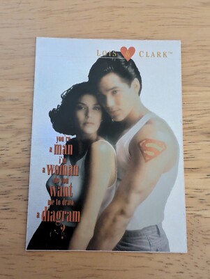 CARD STRAIGHT FROM PACK TO PENNY SLEEVE SUPERMAN LOIS & CLARK MAN WOMAN ...