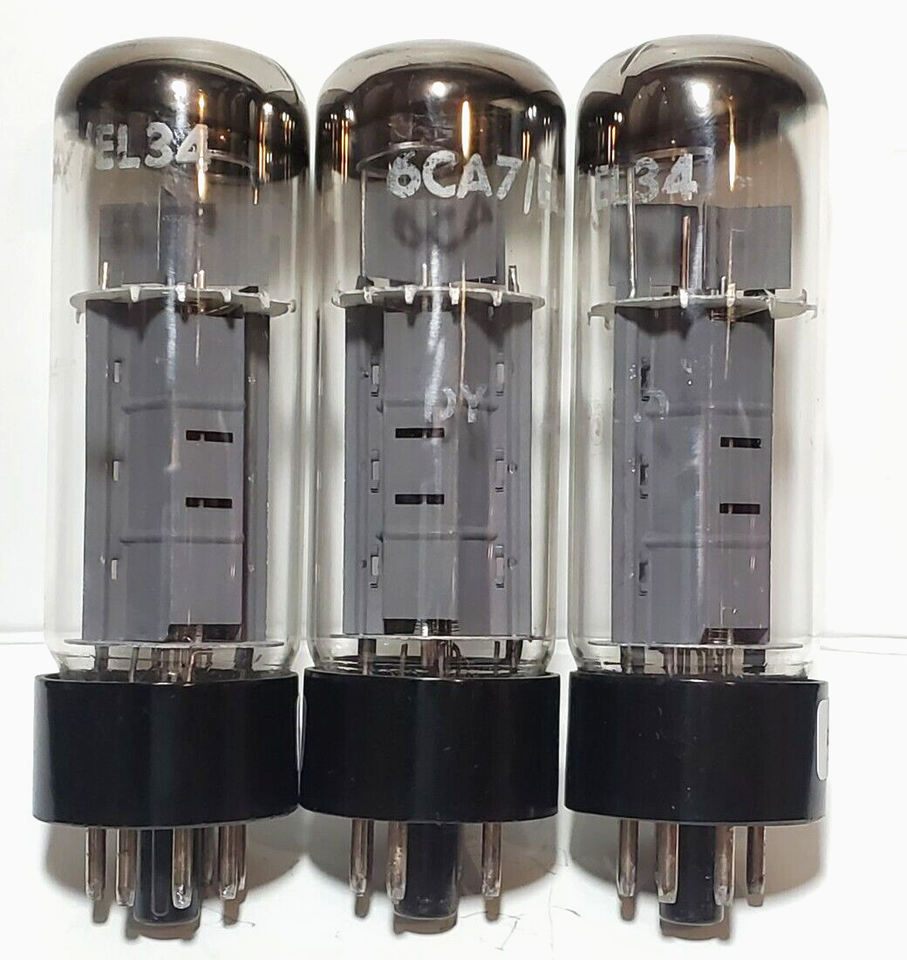3 Matching Dynaco 6CA7 EL34 Vacuum Tubes Tested NOS Calibrated TV7 | eBay