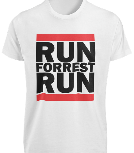 Run Forrest Gump Run T-SHIRT Run DMC Funny Parody Joke Movie Hip Hop ...