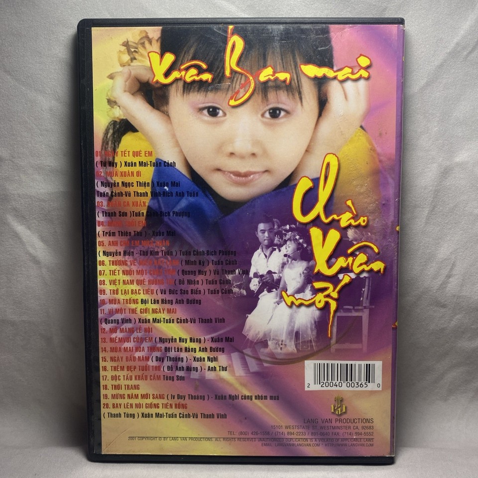 Xuan Ban Mai - Chao Xuan Moi DVD (Lang Van 356) 2001 Rare Tet Music ...